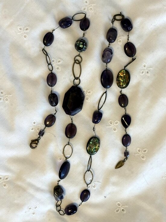 Accessories | Vintage Genuine Amethyst Abalone Shells Stones Coldwater ...